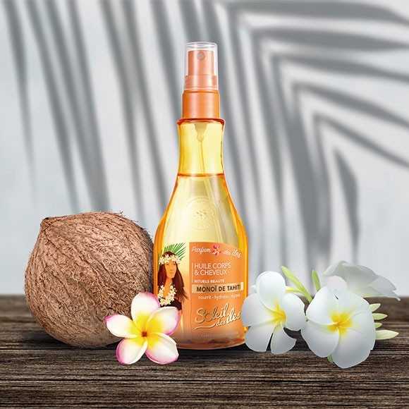 Huile monoi corps cheveux soleil des iles parfum des iles 150ml